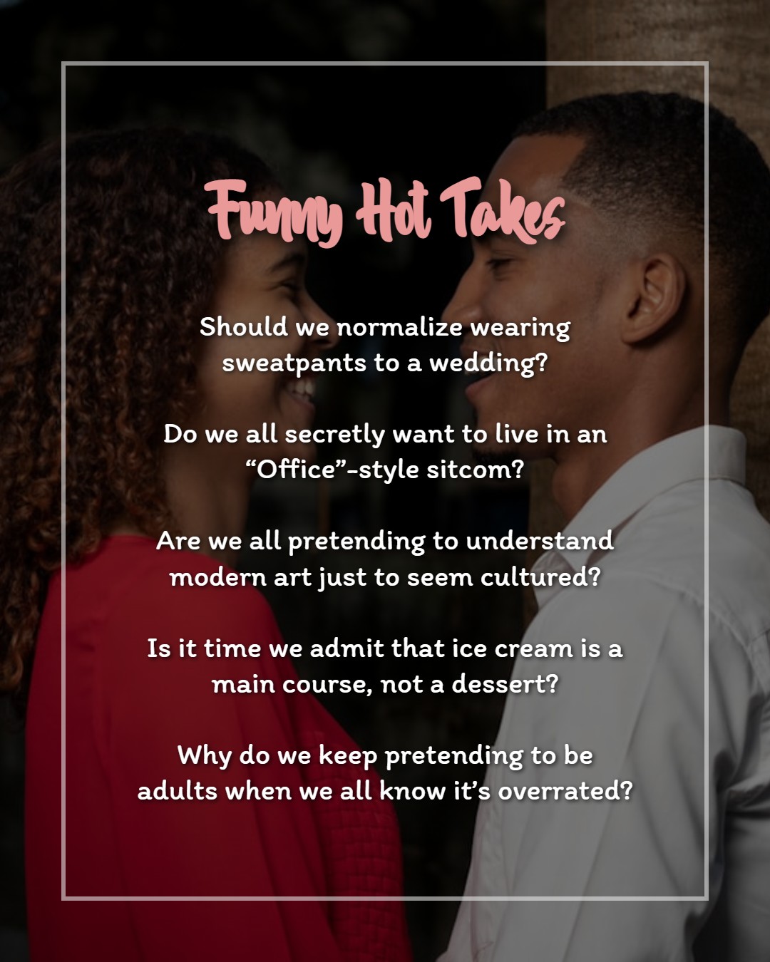 Hot Take Questions for Thoughtful Discussions & Unfiltered Opinions ...