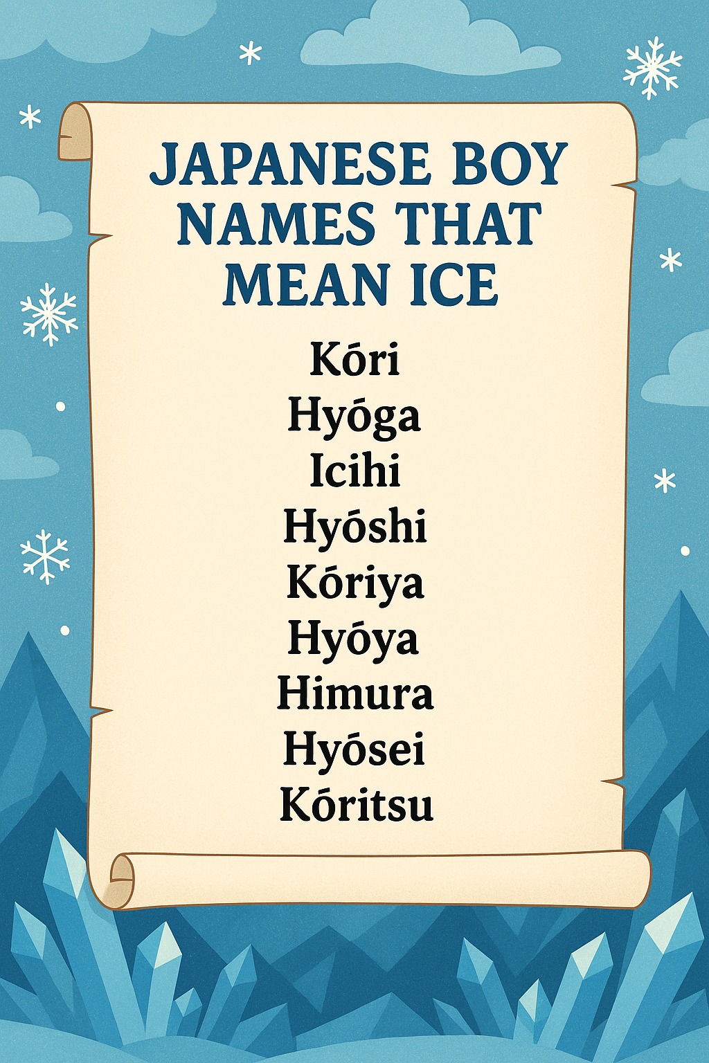 120+ Japanese Names That Mean Ice (And Sound Super Cool) - The Victor Mind