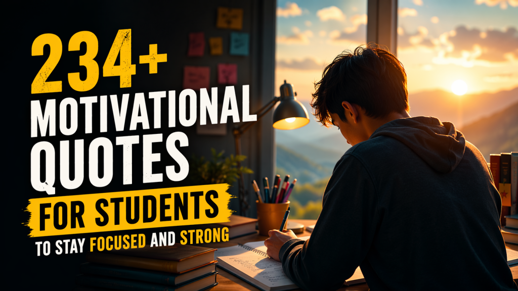 234+ Motivational Quotes for Students to Stay Focused and Strong - The ...